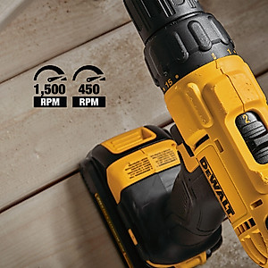 DEWALT 20V MAX Cordless Drill and Impact Driver, Power Tool Combo Kit with 2 Batteries and Charger (DCK240C2)