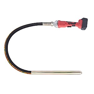 Chargeable Electric Concrete Vibrator 750W 2500RPM Hand-hold Concrete Vibrator Portable Cordless Construction Insertion Vibrator Air Bubbles Remover Level Concrete with 3.3 ft Vibrating Rod