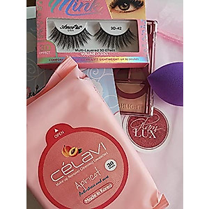 Glam Lux Beauty Bundle Box of 5 Full Size Cosmetic Products, Great gifts under $10, Includes a range of products eyeshadow, eyeliners, lip liners, glitter, lip gloss, bronzers, & highlighters