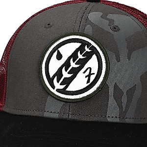 Star Wars TV Series Mandalorian Crest Embroidered Patch Trucker Hat Gray