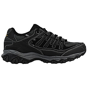 Skechers Mens Afterburn M. Fit Fashion-sneakers, Black/Charcoal, 10 US