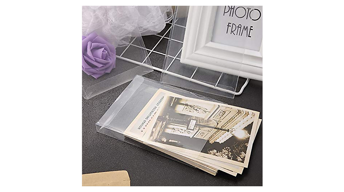 Clear Plastic Crystal Boxes - 100 Pack for Gift & Photo Storage