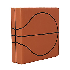 BCW 3-inch Sports Collectors Album - Basketball | Storage for Over 800 Cards | Ideal for Organizing Baseball, Football, Basketball Trading Cards | Aesthetic Display for Sports Memorabilia Enthusiasts