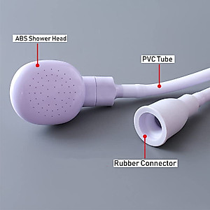 Sink Spray Hose with Retainer,Portable Sink Hose Faucet Sprayer, Shampoo Sprayer Handheld Hose Faucet Shower Head Spray Hose for Bathing Baby,Pets,Washing Hair,Rinsing Vegetables (78 inch)