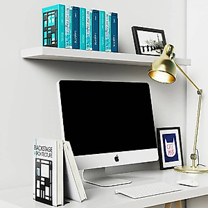 Bookends,Book Ends for Shelves,Bookends for Heavy Books, Book Holder,Metal BookEnd Supports (4)