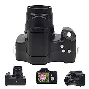 Jopwkuin Digital Camera, Point and Shoot Camera Lightweight and Portable for Home Use for Travel(Standard Version + Wide-Angle Lens)
