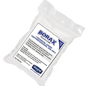 Borax Flux 1/2 Pound Melting Gold Silver Crucible Glaze Jewelry Casting 8oz