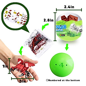 WODMAZ 12Pcs Pre Filled Animals Building Blocks for Kids, Mini Building Blocks Toys for Birthday Gifts, Classroom Prize Toys, Party Favor for Kids, Easter Basket Stuffers