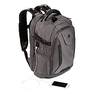 SwissGear ScanSmart Laptop Bag, Grey Ballistic, Fits 15-Inch Notebook