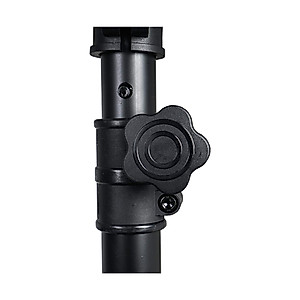 Sound Town DJ Lighting Stand-Adjustable Height, 10.3 ft Tall with Side Bars and Tripod Base (STLS-011)