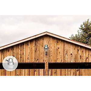 Lithonia Lighting OALS10 Outdoor LED Area Light with Photocell Dusk-to-Dawn, Gray