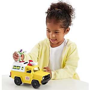 Fisher-Price Imaginext Preschool Toy Disney Pixar Toy Story Buzz Lightyear Figure & Pizza Planet Truck for Pretend Play Kids Ages 3+ Years