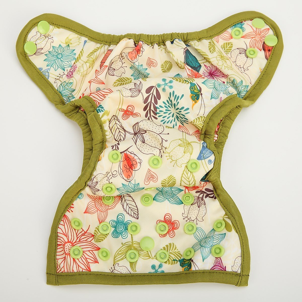 3 Newborn Baby Diaper Nappy Covers 8lbs-10lbs for Girls (Floral Bloom Rabbit Pack)