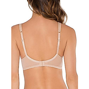 Fruit of the Loom Women's Cotton Stretch Extreme Comfort Bra, Black HUE/Sand, 38DDD