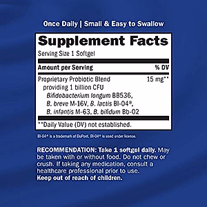 Nature's Way Probiotic Pearls for Men and Women 50+, Digestive and Colon Health Support* Supplement, 30 Softgels