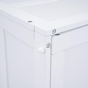 FDSPDO Queen Size Murphy Bed with Rotable Desk, White