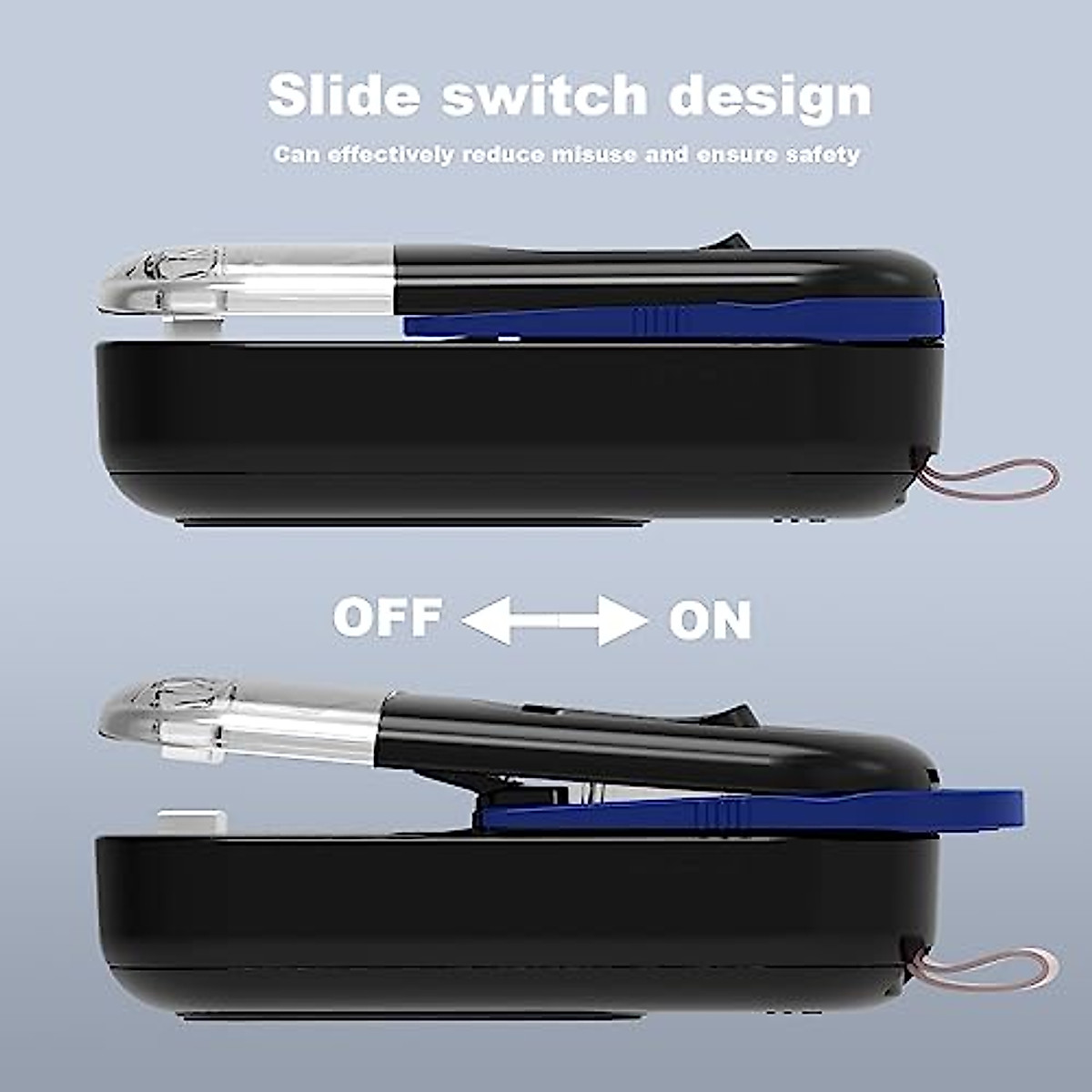 Laeuzn Mini Bag Sealer, Heat Sealer & Cutter 2 in 1 Portable Heat Vacuum Sealer Machine for Plastic Bags Storage Food Snack Cookies Fresh,Kitchen Gadget (Battery Included)