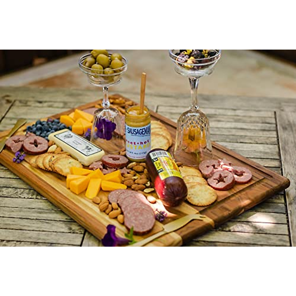 Dan the Sausageman's Sounder Gourmet Gift Box -Featuring Smoked Summer Sausage and Wisconsin Cheeses Retirement, Tenant, Contractor Appreciation Basket