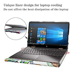 Alapmk Protective Cover Case for 15.6" HP Spectre x360 15-ebXXXX 15-EB0053DX 15-EB0043DX Series Laptop[Note:Not fit Spectre x360 15-blXXXX 15-chXXXX 15-dfXXXX 15-apXXX],Love Tree