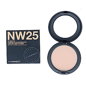 MAC Studio Fix Powder Plus Foundation - NW25 - Mid Tone Beige with Rosy Undertone for Light to Medium Skin (Neutral-warm) 15g / 0.52oz