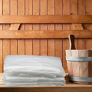 Teling 150 Pcs Plastic Sheeting for Body Wrap 47 x 82 Inch Sauna Blanket Applied Inside a Far Infrared Sauna Bag Disposable Body Wraps Thicken Sauna Blanket Liners Sauna Accessories