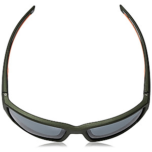 Body Glove Vapor 23 Sunglasses Polarized Wrap, Rubberized Matte Green, 60 mm