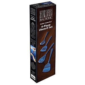 Baltique Malta Collection 4 Piece Cooking Utensil Set, Safe for Nonstick