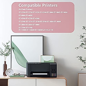 LNKCOS 500ML Sublimation Ink for Epson EcoTank ET-2400 ET-2800 ET-2803 ET-2720 ET-2750 ET-2760 ET-2850 ET-3710 ET-3830 ET-3850 ET-4700 ET-2820 ET-4800 ET-4850 ET-15000 F170 (ICC-Free/Syringe-Free)