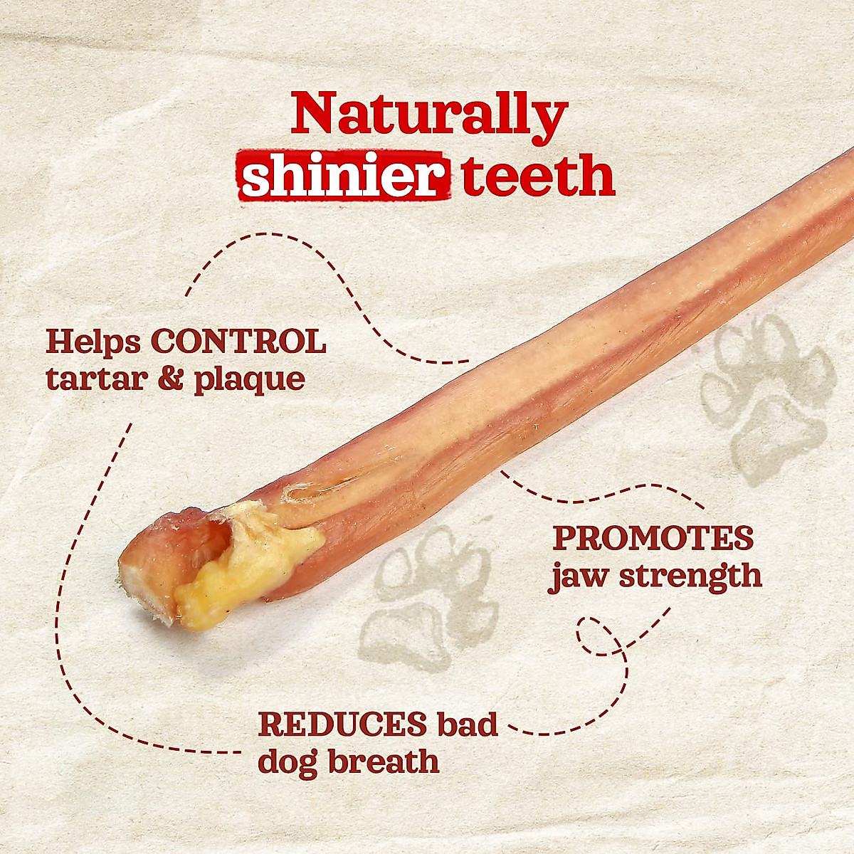 Natural Farm Thin Bully Sticks (6 Inch, 25 Pack), Natural Dog Dental Treats, Grain-Free, Preservative-Free, Low-Fat, & Fully Digestible - Best for Small, Senior or Light Chewers