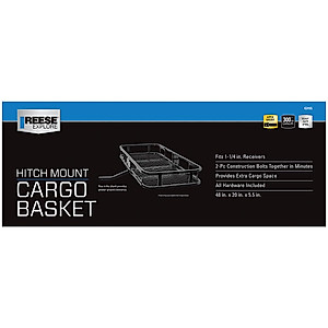 Pro Series 63155 Rambler Hitch Cargo Carrier for 1-1/4” Receivers, Black