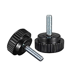 uxcell M8 x 30mm Male Thread Knurled Clamping Knobs Grip Thumb Screw on Type 5 Pcs