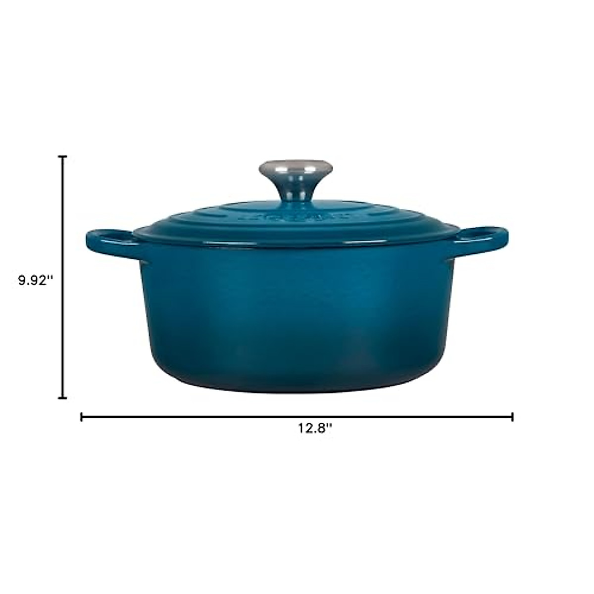 Le Creuset Enameled Cast Iron Signature Round Dutch Oven, 4.5 qt., Deep Teal