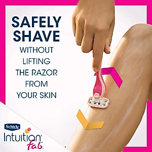 Schick Intuition f.a.b. Womens Bi-Directional Razor Refills, Pack of 3
