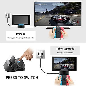 Switch Dock Compatible with Switch, binbok Portable Switch TV Dock Switch Charging Docking Station HDMI Adapter USB 3.0