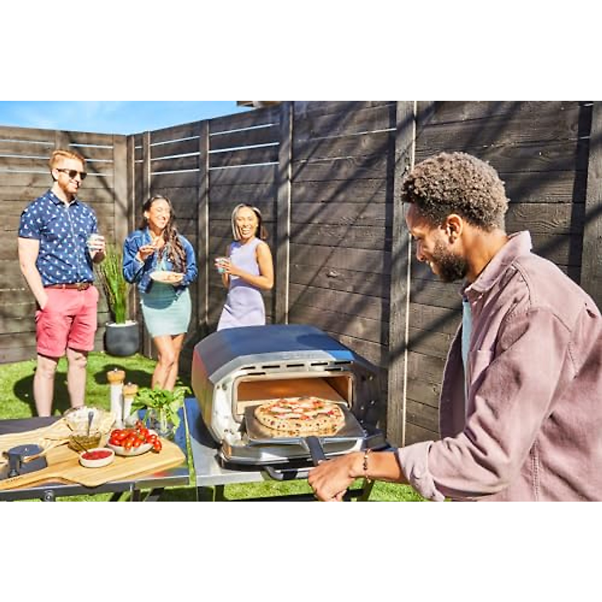 Ooni 12" Pizza Peel – Long Handle Super Smooth Aluminium Pizza Paddle – Lightweight Pizza Turning Peel – Ooni Outdoor Pizza Oven Accessories