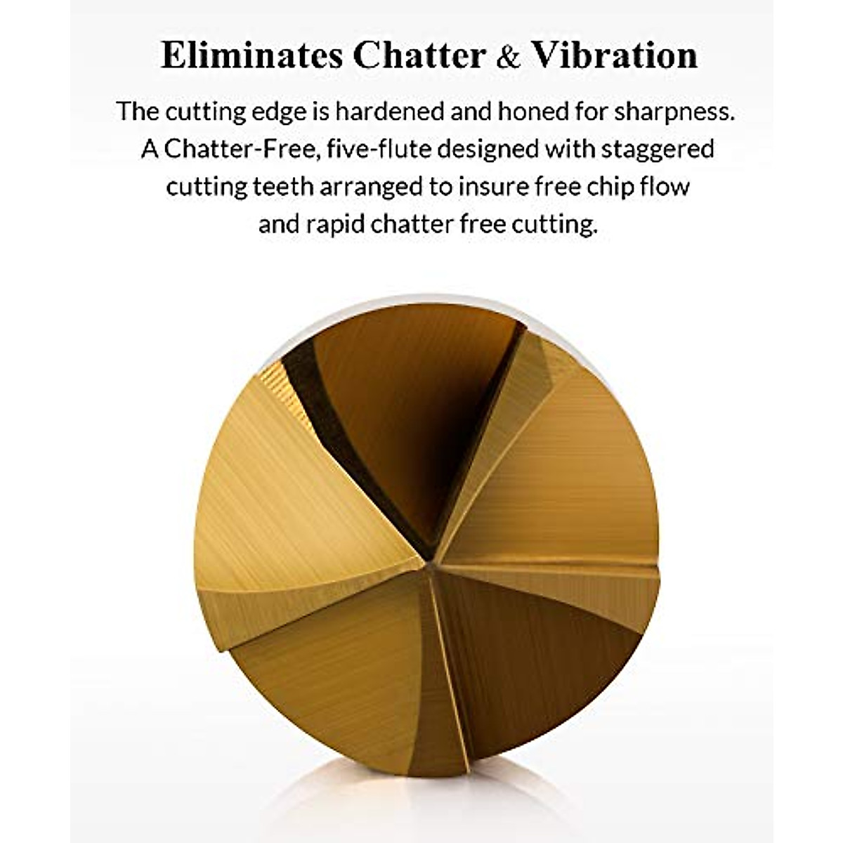 QWORK Countersink Drill Bits Center Punch Set 6 Pcs 1/4'' Hex Shank HSS 5 Flute Countersink 90 Degree Center Punch Tool Sets for Wood Quick Change Bit 6mm-19mm