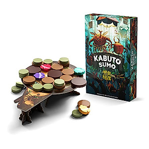 Kabuto Sumo: Bug Wrestling - Board Game - Dexterity Game - 2 to 4 Players - 15-20 Minutes Play Time