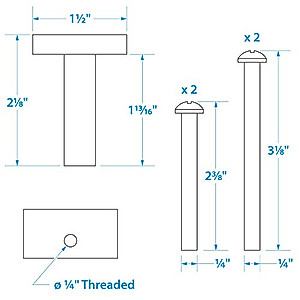 Seachoice Mounting Bolt and Isolator Kit for Motorguide Trolling Motors, Stainless Steel Screws
