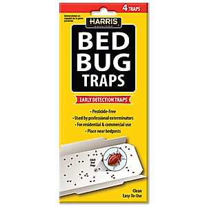 Harris Bed Bug Traps for Early Detection & Monitoring, 4 Pack