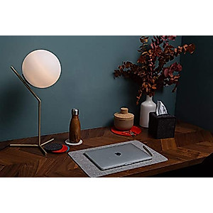 Graf Lantz Bierfilzl 100% Merino Wool Moisture Wicking, Absorbent Felt Coasters, Round, Multi-Color Set of 4, Flame