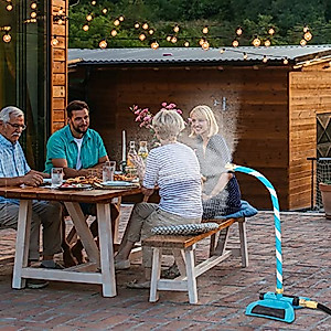 DRNCURN Misters for Outside Patio, Portable Misting Cooling System with Three Spary Nozzles, Stand Flexible&Adjustable Mister for Outdoor Patio Cooling Pool BBQ Kids Water Playing