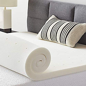 LUCID - LU20RQ45MT 2 Inch Ventilated Memory Foam Mattress Topper