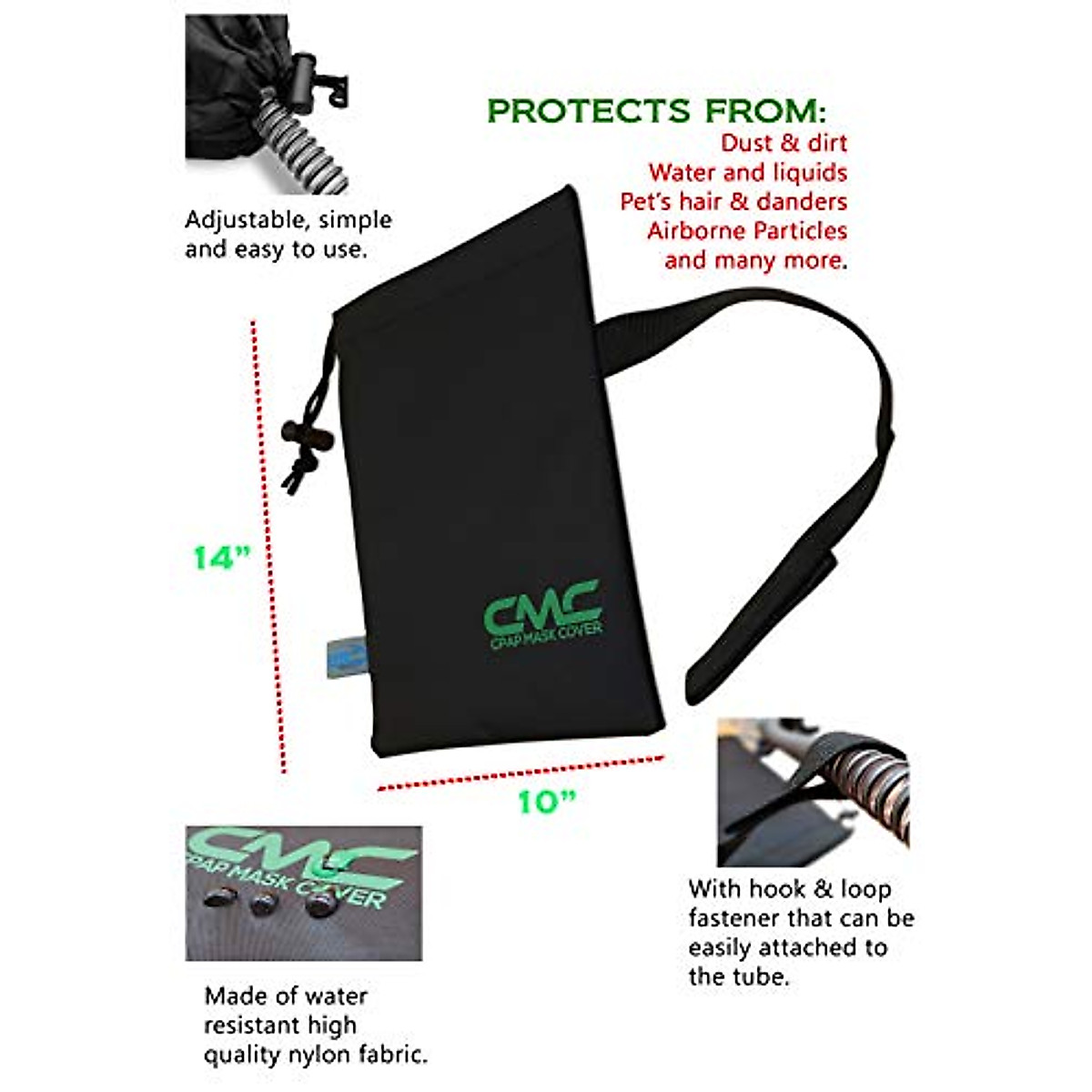 CPAP Mask Cover - Keeps Your Mask Clean - Storage Bag with Strap