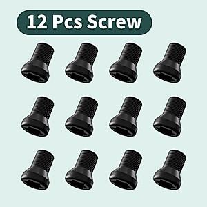 TBPA 24 Pieces Tungsten Carbide Cutters Inserts Set for Wood Lathe Turning Tools Included 11mm Square with Radius,12mm and 8.9mm Round, 30x10mm Sharp Point Diamond,12 Pieces screws