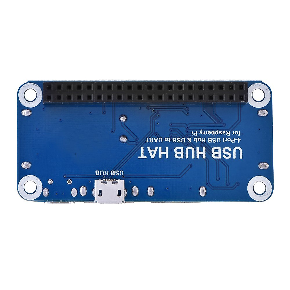 USB Hub Hat,USB to UART Onboard 4 Port USB HUB HAT for B+ / 2B / 3B / Zero/Zero W (4 USB Ports,Onboard USB to UART,Onboard Multi Indicators)