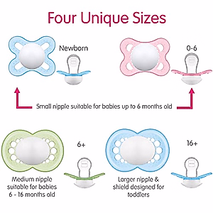 MAM Original Matte Baby Pacifier, Nipple Shape Helps Promote Healthy Oral Development, Sterilizer Case, Boy, 0-6 (Pack of 2)