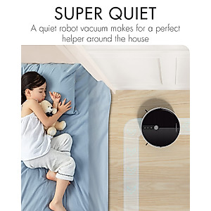 Liectroux C30B Robot Vacuum Cleaner, Smart Dynamic Navigation, Super Smart Partition, with Memory, WiFi App Control, 5000Pa Strong Suction, Smart Wet Mopping, Works with Alexa and Google Assistant