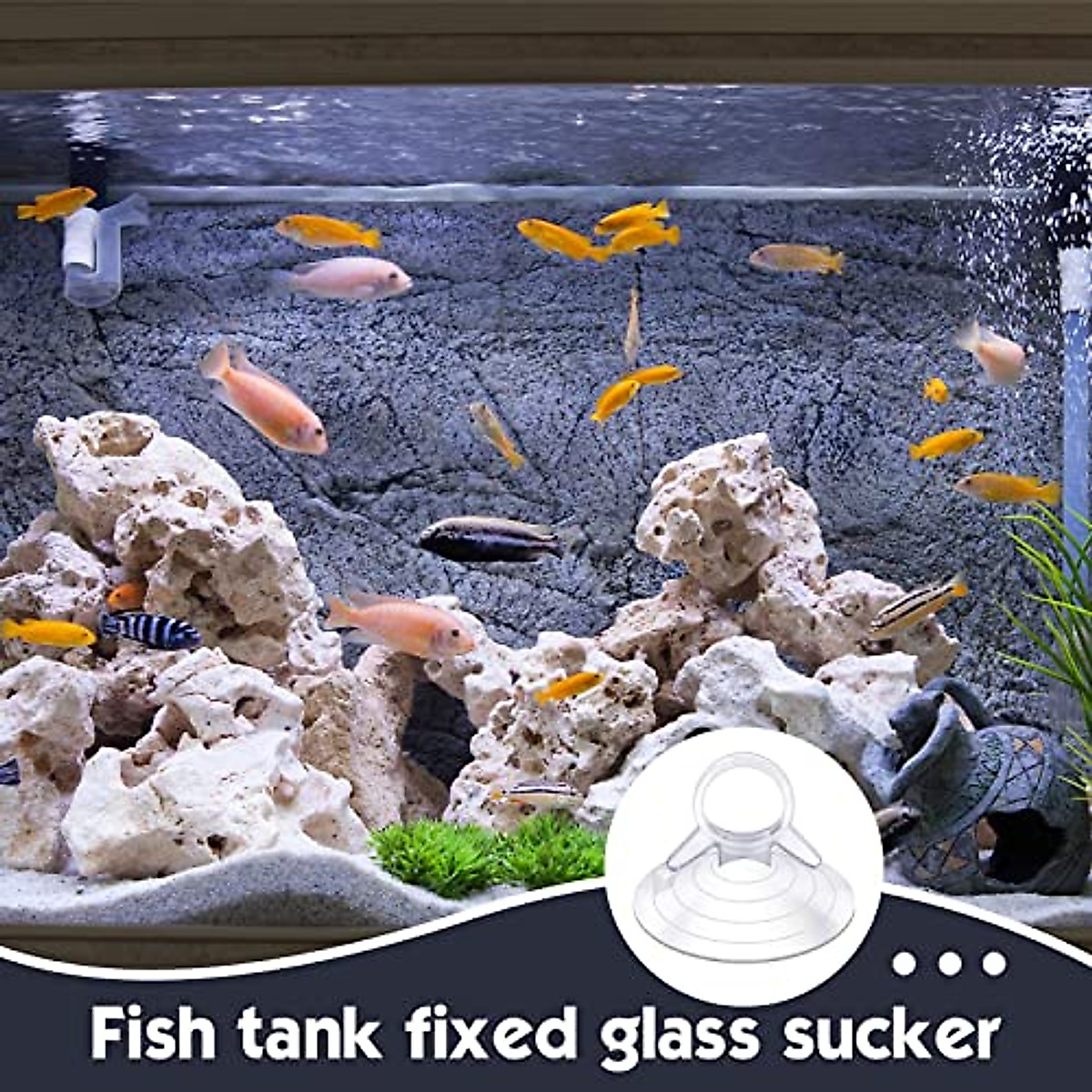 30 Pcs Suction Cups with Ring Clear Key Ring Suction Hook Christmas Suction Cups Sucker for Window Kitchen Wall Glass Hook Hanger for Christmas Home Decoration (Clear Ring Style, 1.8 Inch)