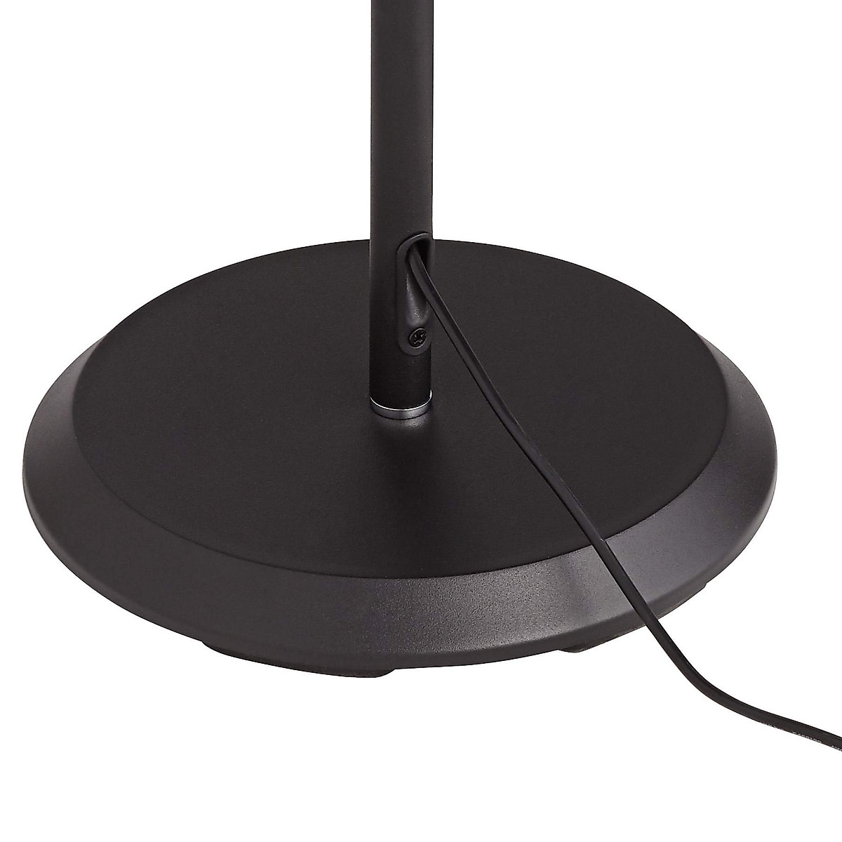 360 Lighting Arnie Traditional Industrial Pharmacy Light Floor Lamp Standing LED 62" Tall Sleek Black Metal Chrome Adjustable Arm Round Shade Decor for Living Room Reading House Bedroom