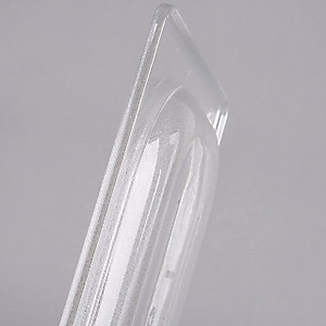 TrueCraftware- Half Size Long Solid Polycarbonate Handled Food Pan Lid Clear Color-Food Storage Container Cover Restaurant Commercial Hotel Pans Cover for Food Prep Fruits Vegetables Beans Corns